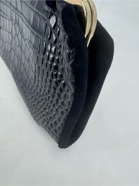 Clare V | Bags | Clare V Parisian Chic Old Money Croc Embossed Suede ...